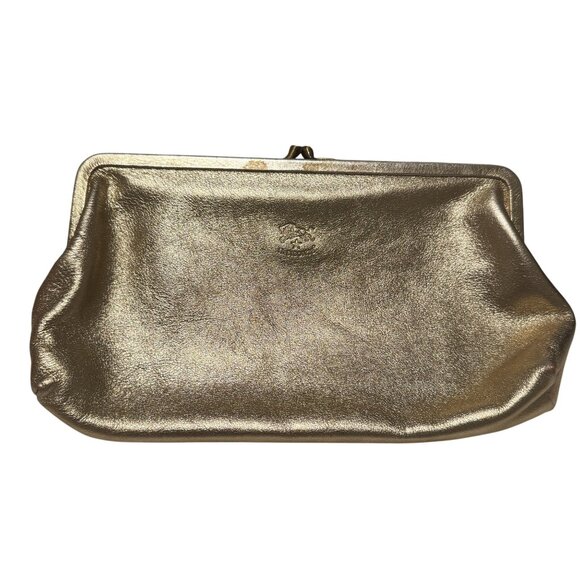 Il Bisonte | Bags | Il Bisonte Classic Metallic Gold Vachetta Leather ...